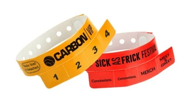 Custom Vinyl - Tabbed - Reflex - Numbers | Custom Wristbands